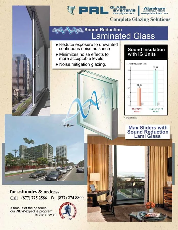 Laminated Safety Glass with Sound Control