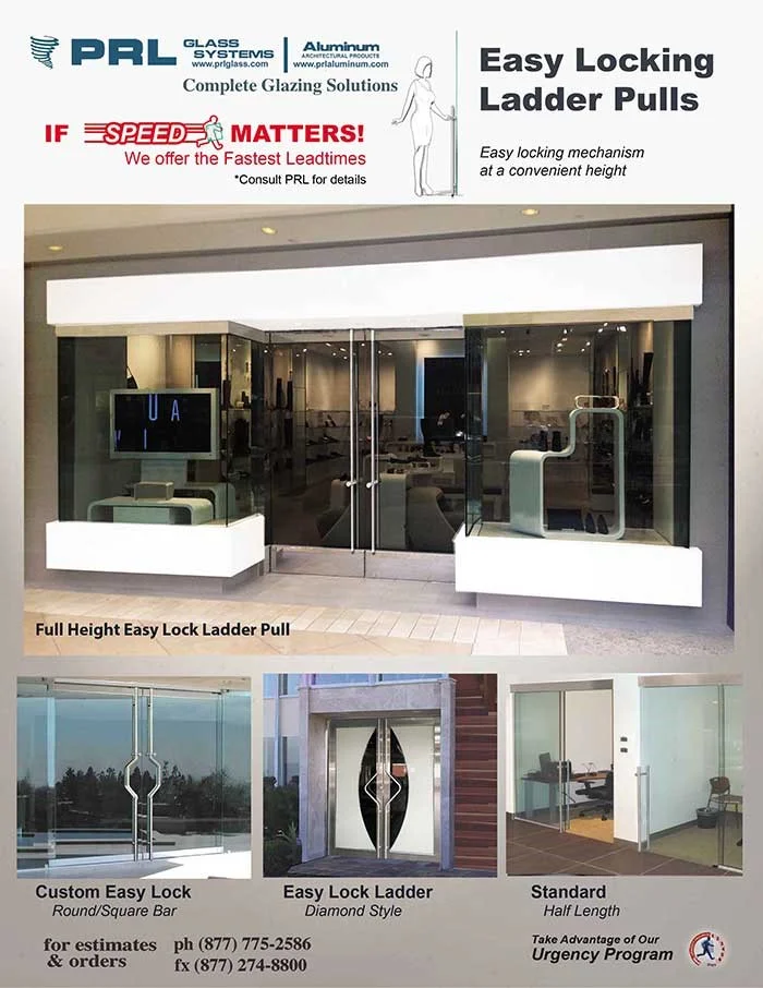 Contemporary Easy Locking Ladder Pull is a versatile locking option