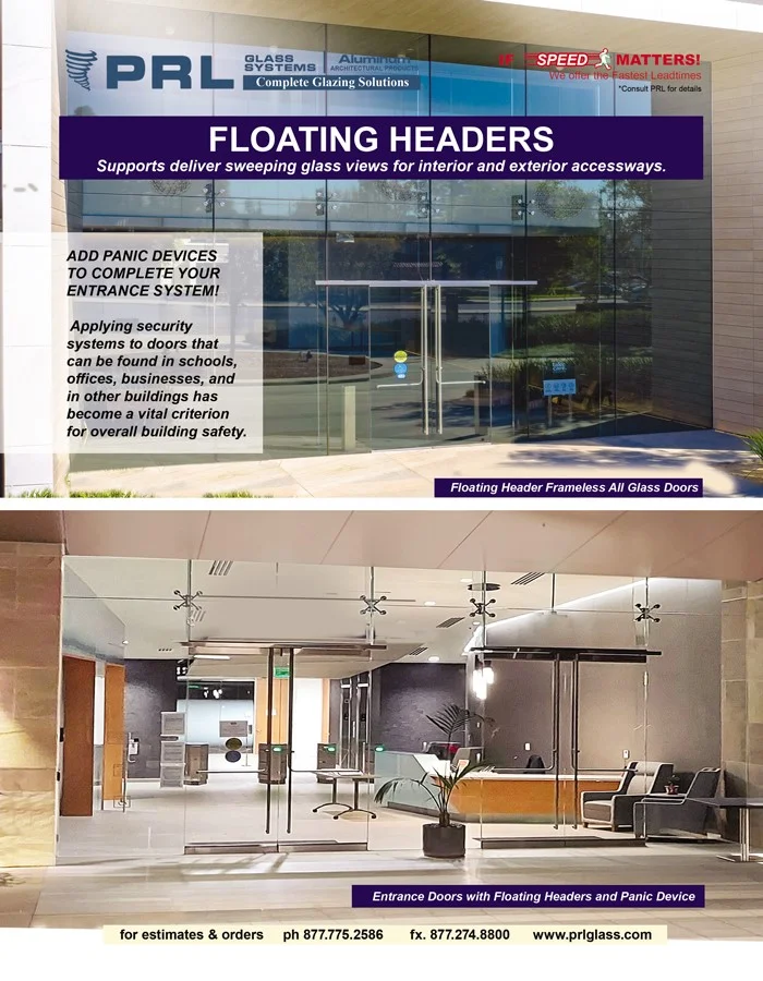 All-Glass Door FLOATING HEADERS Learn Lengths, Finishes & More!