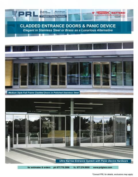 Cladded Entrance Door & Panic Device | How Many Stiles & Devices?