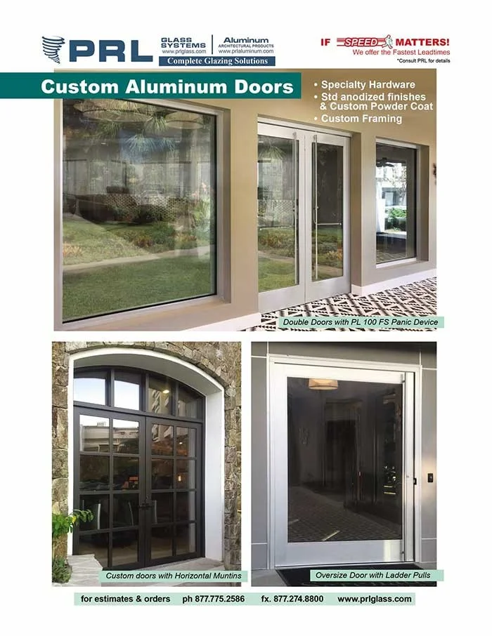 PRL's Custom Aluminum Entrance Doors Receive a 10% discount and save ...