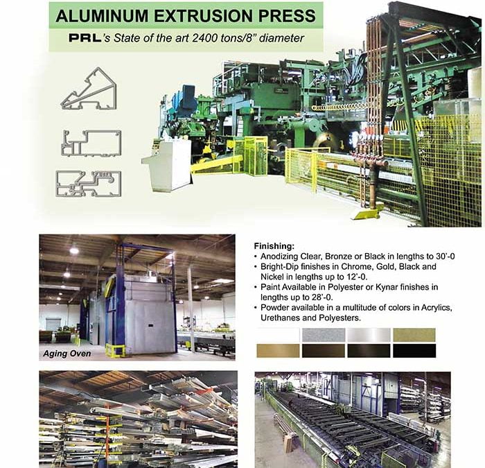 Architectural Metal, aluminum extrusions, custom metal fabrication.