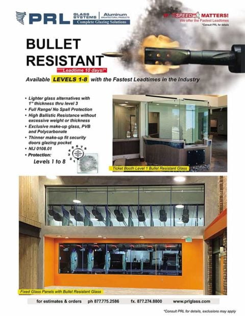 Laminated Bullet Resistant Glass at PRL. Sizes, Colors & Types Galore!