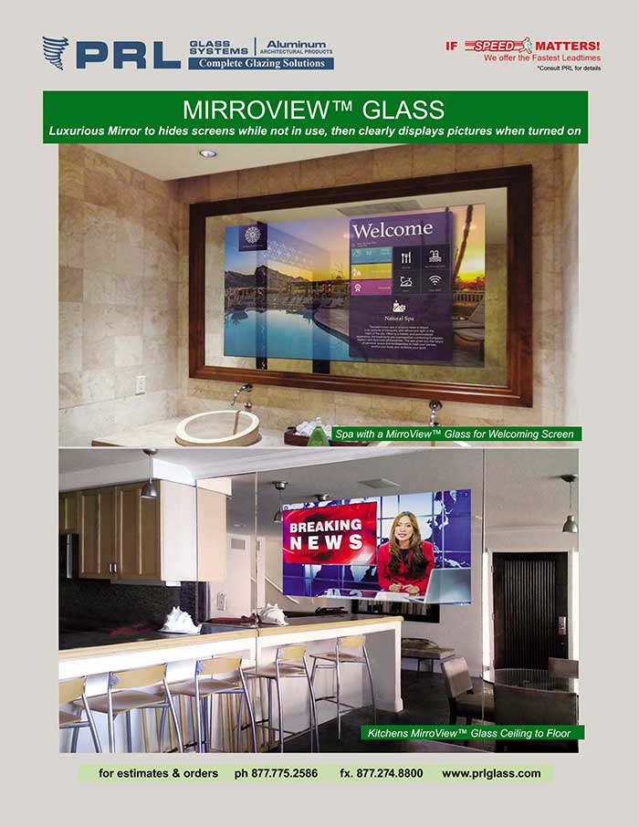 Get MirroView™ Glass at PRL. Turn TV Screens into Stylish Mirrors!