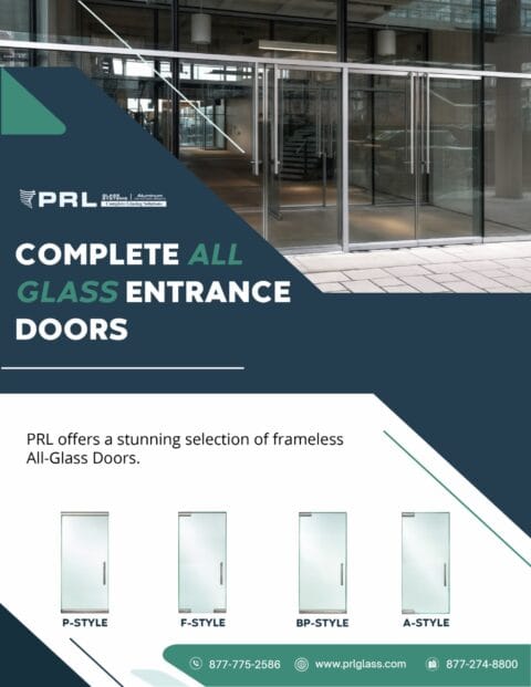 Order All Glass Entrance Doors at PRL