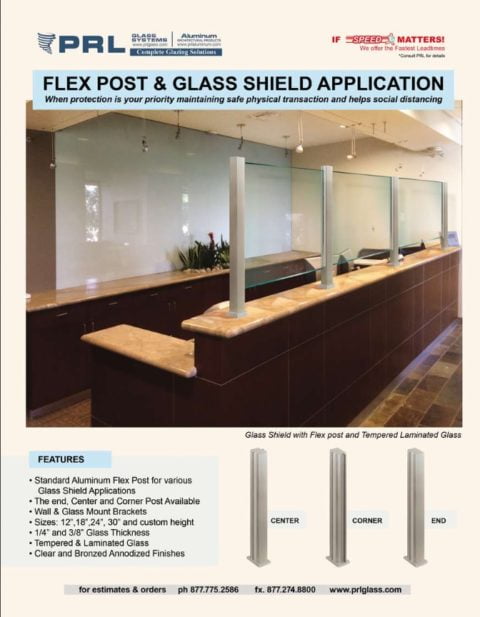 Protective Glass Shields! Designed for workplaces, food service and more