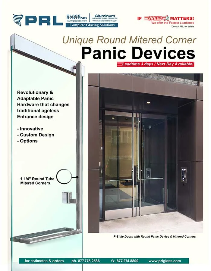 Round Tube Mitered Corner Panic Device Offering Elegance and ...