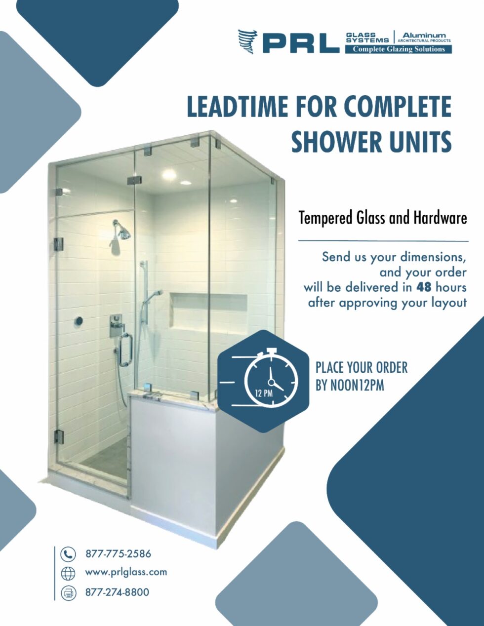 Shower Units Deliver in 48 Hours!